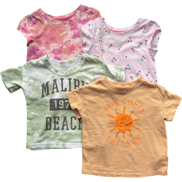Cat & Jack | Shirts & Tops | 4 Pack Graphic Tshirts Baby Girl 8m ...